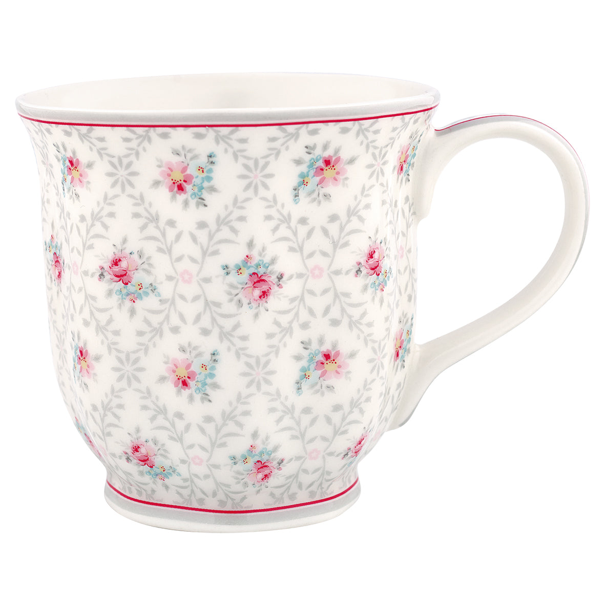 GreenGate Stoneware Tea Mug Daisy Pale Grey H 9 cm – Lillian's Cottage
